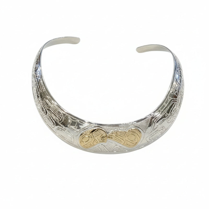 Gene Chilton Neck Ring Silver & Gold - Lovebirds – Sealaska Heritage Store